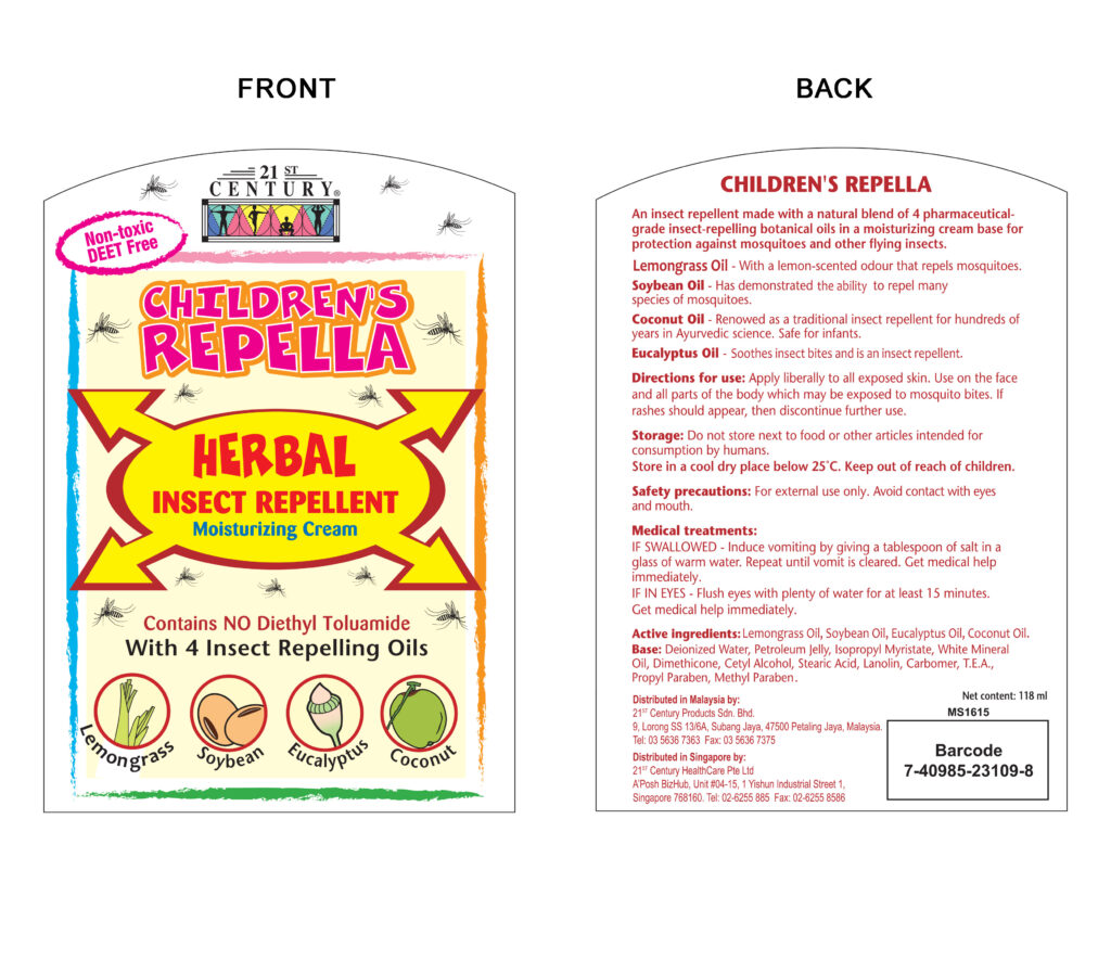 21st Century Children’s Repella Herbal Mosquito Repellent Cream ...
